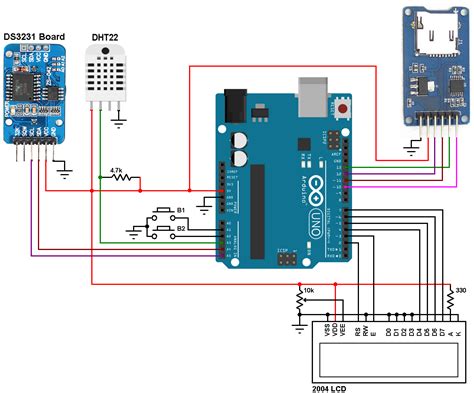 arduino datalogger with sd card ds3231 and dht22 sensor