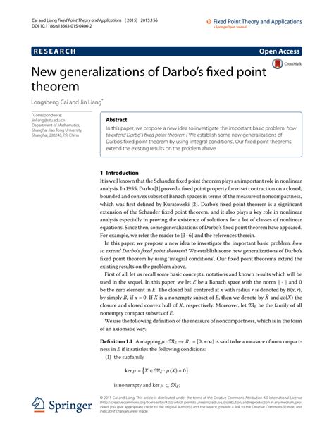 pdf new generalizations of darbo s fixed point theorem