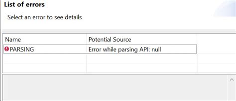 diy 4 1 error while parsing api null