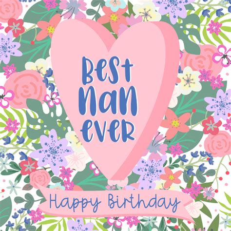 Best Ever Nan Happy Birthday Boomf