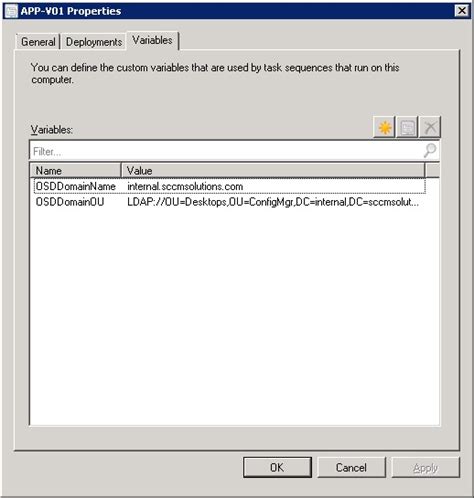adding dynamic machines variables as part of an automated build using