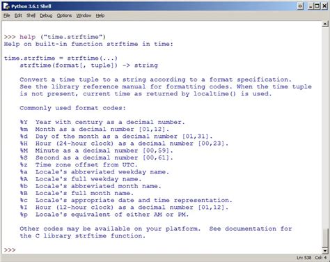 python strftime c c date time formatting
