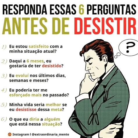 Desistir Nunca Deve Ser Uma Opção 👊 Frases Motivação Trabalho