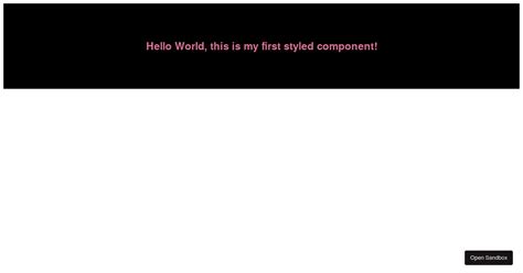 styled components forked codesandbox