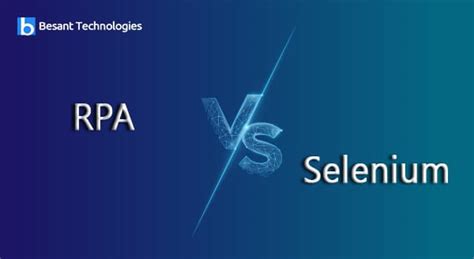 rpa vs selenium difference between rpa and selenium