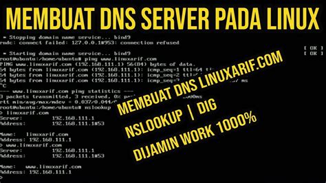 tutorial cara membuat dns server pada linux ubuntu server dns server
