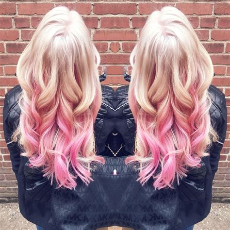 Platinum Blonde With Pink Highlights In Love Hair Pinterest