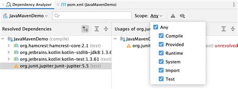 maven dependencies intellij idea