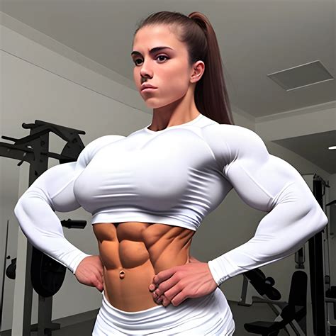 20 Year Old Hyper Muscled Female Bodybuilder With 25 Inch Biceps