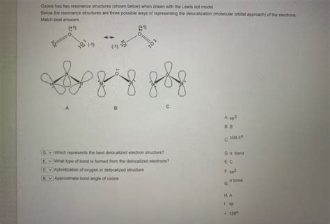 Solved Ozone Has Two Resonance Structures Shown Below When