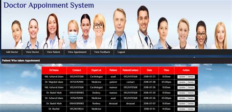 doctor appointment system in php with source code source code and projects