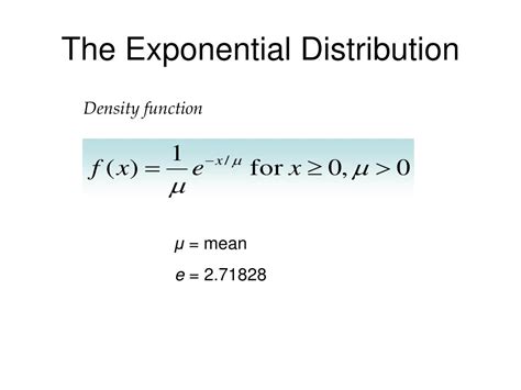 Ppt The Exponential Distribution Powerpoint Presentation Free