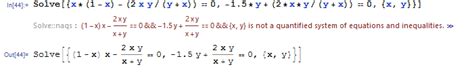 differential equations solving system of ode and equilibrium points