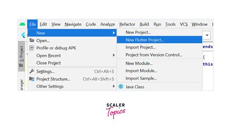 how to create a flutter app scaler topics