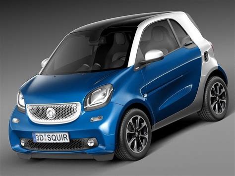 smart fortwo 2015 3d model max obj 3ds fbx c4d lwo lw lws