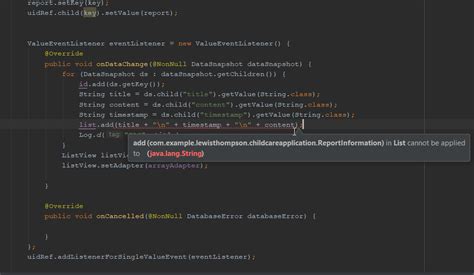 java passing firebase data from one activity to another via clickable