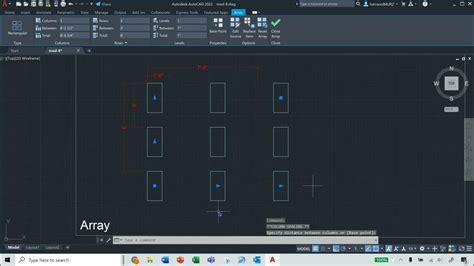 25 autocad array ar rectangular polar and path youtube