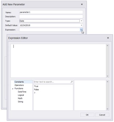 parameters overview reporting devexpress documentation