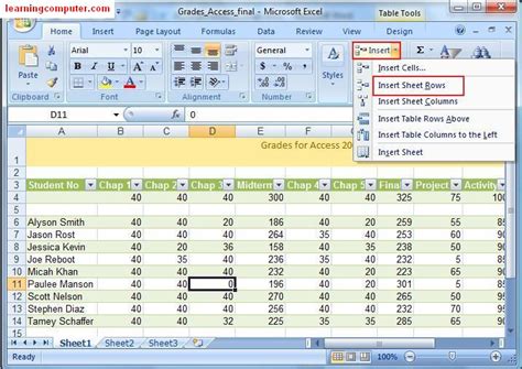 microsoft excel 2007 tutorial home tab softknowledge s