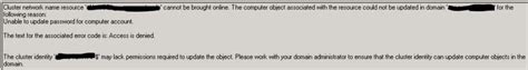 wsfc fixing errors for alwayson microsoft sql server sql clustering