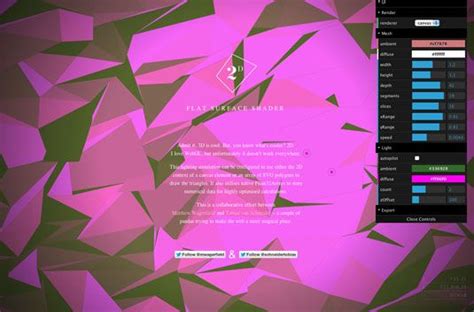 make art using code with the flat surface shader creative bloq