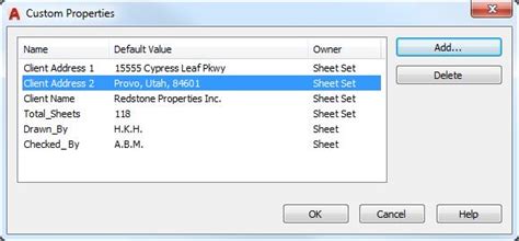 becoming a master of sheet sets how to create custom properties in