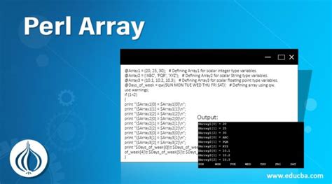 perl array top 5 types of array in perl with advantages