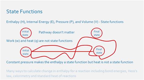 enthalpy and the 1st law of thermodynamics youtube