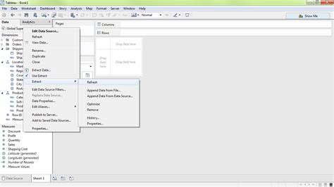 how to refresh extract in tableau online