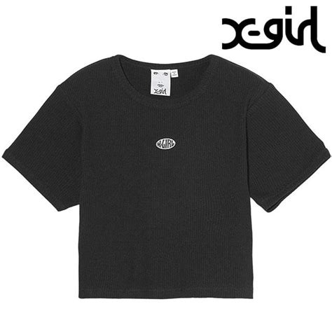 エックスガール X Girl レディース オーバルロゴ ショートスリーブトップ 105242013027 Su24 Oval Logo S S