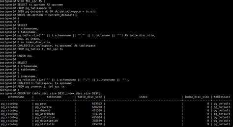 how to find the size of tables and indexes in postgresql database