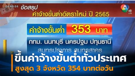 ข่าวเคาะแล้ว ค่าแรงขั้นต่ำ 2565 อัตราใหม่ 328 354 บาท