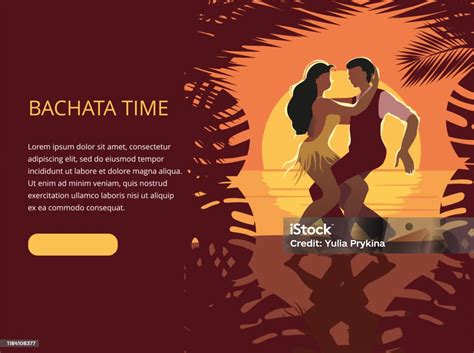 Beautiful Couple Dancing On The Beach Latin Salsa Bachata Dance Stock