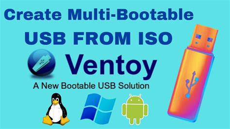 [how to] create multi bootable usb from iso with ventoy linux