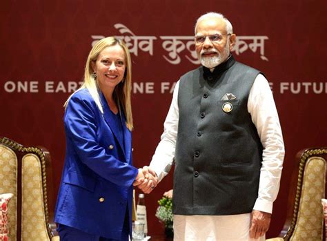 Prime Minister Narendra Modi And Italy Prime Minister Giorgia Meloni