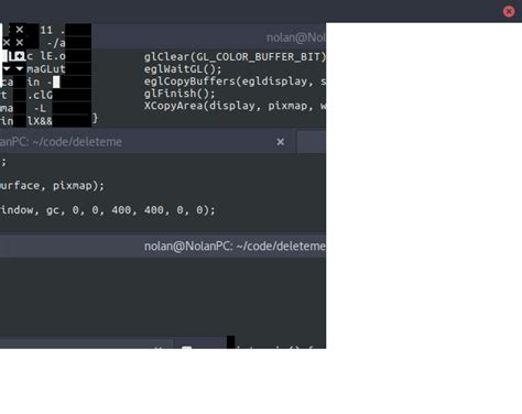 c why egl pixmap surface works with opengl es but not with opengl