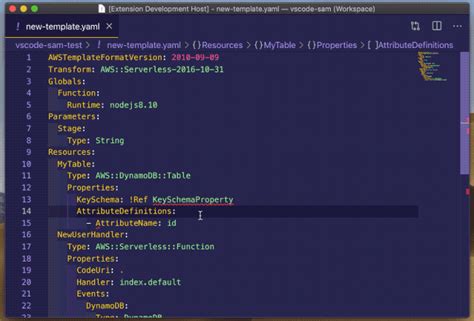 edit serverless yaml templates in vscode like a pro