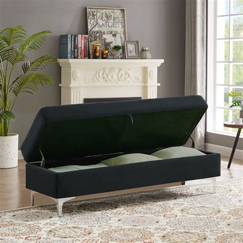 Storage Ottoman Bench End Of Bed Bench Bedroom Bench With Storage And