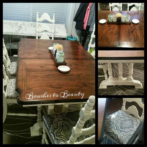 table set in java and antique white general finishes