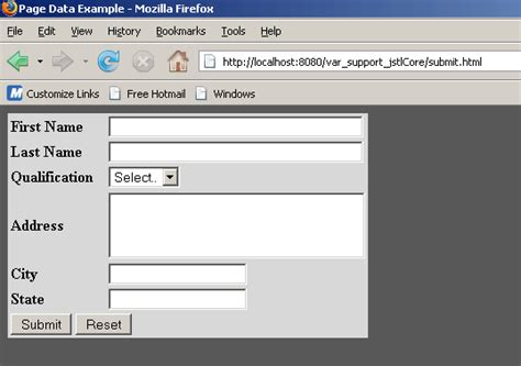 using tag of core jstl tags