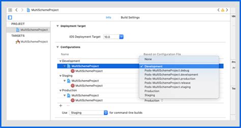 how to manage different build settings and configurations