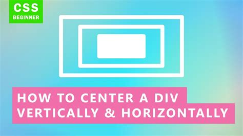 how to center div vertically and horizontally easy youtube