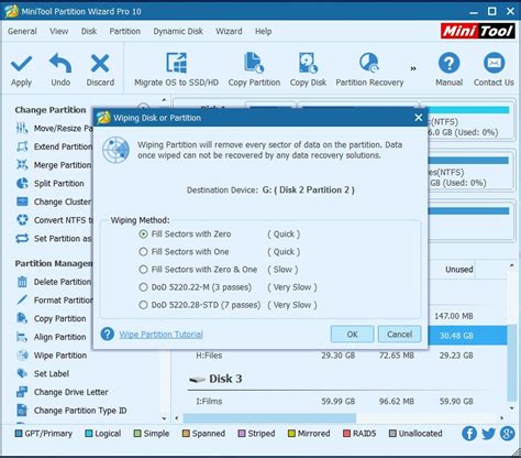 how to wipe partition minitool partition wizard tutorial