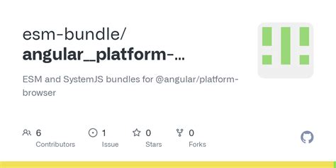 github esm bundle angular platform browser esm and systemjs bundles