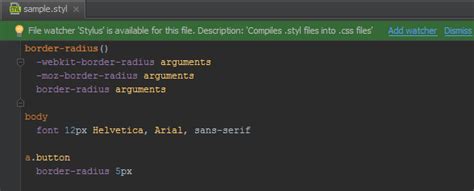 phpstorm 7 web toolkit series stylus and compass support the