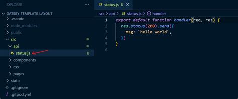 gatsby built in serverless function