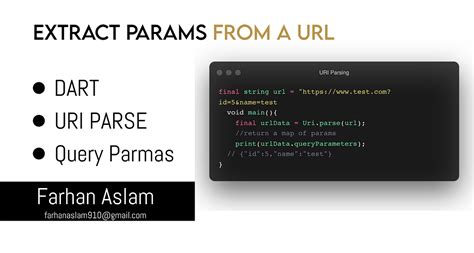 how to extract query parameters data from an link in dart by