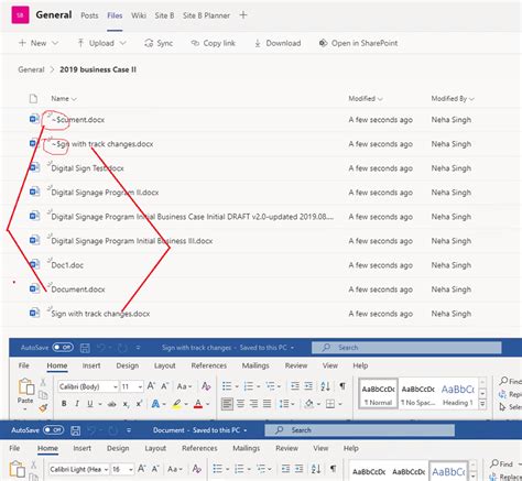 ~ appears when copying files to sharepoint ms teams microsoft