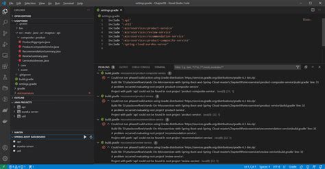spring boot how to make vs code recognize nested gradle