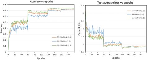 the training curves of networks on cifar100 dataset the left figure